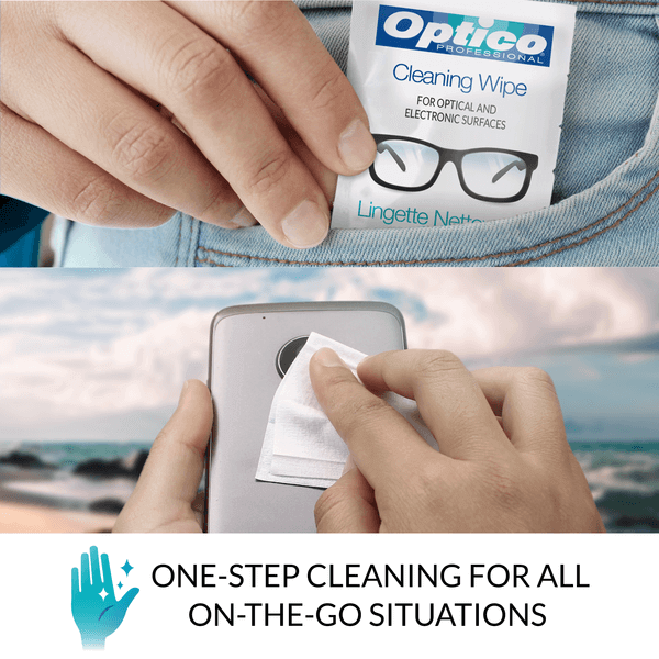 Optico Professional Cleaning Wipes for Optics and Electronics – Optico ...